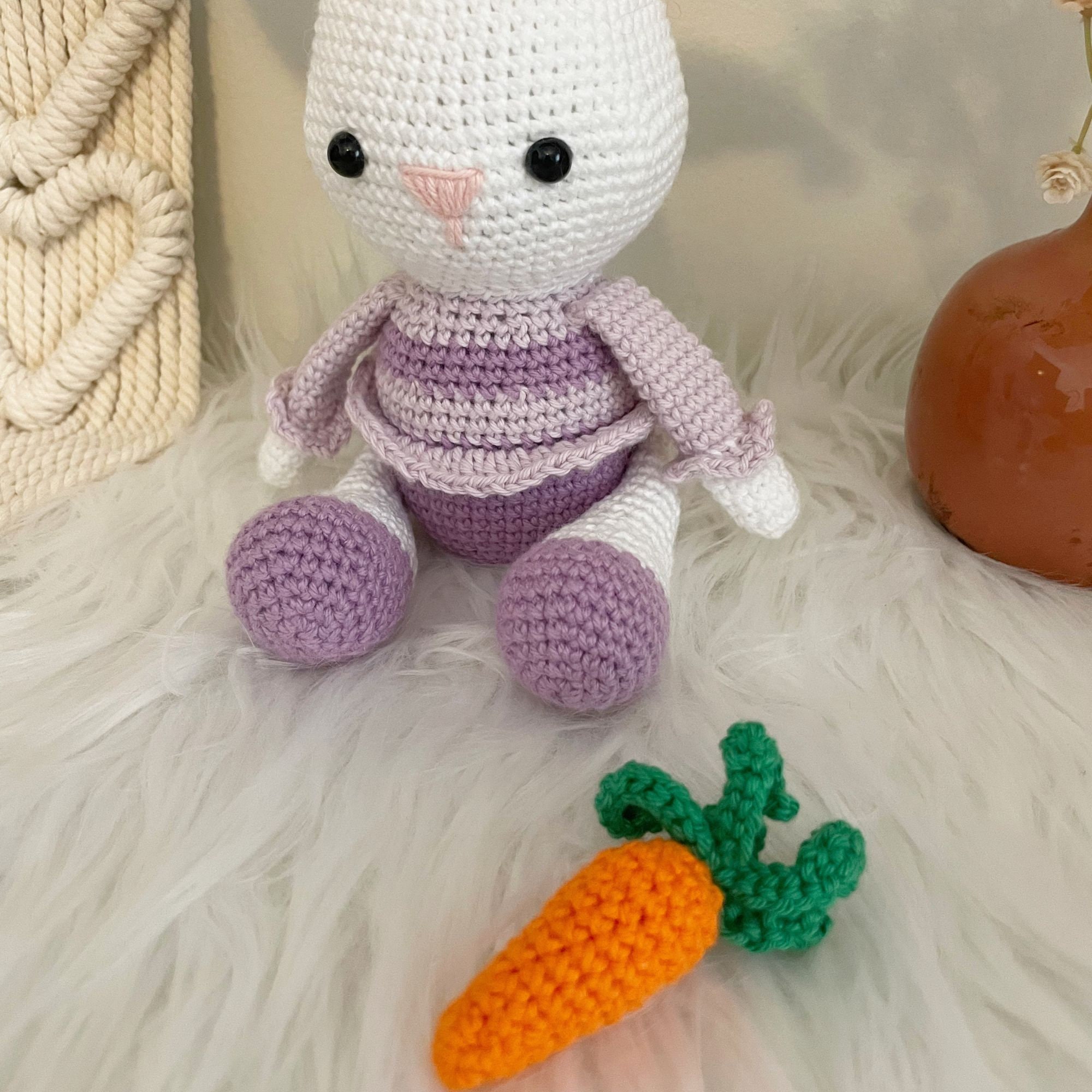 Bunny Doll Crochet Pattern. Amigurumi Bunny Doll Pattern. PDF - Etsy