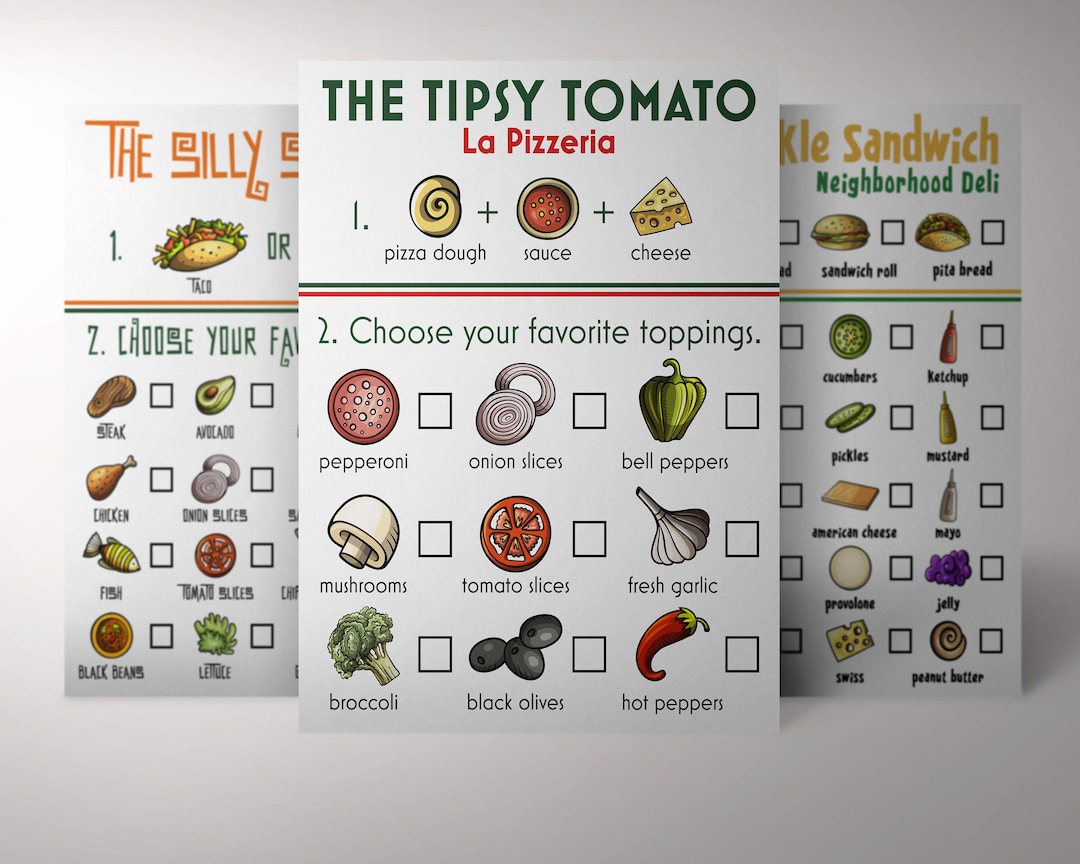 These Pretend Play Restaurant Menus Are A Fun Addition to Any Child's ...