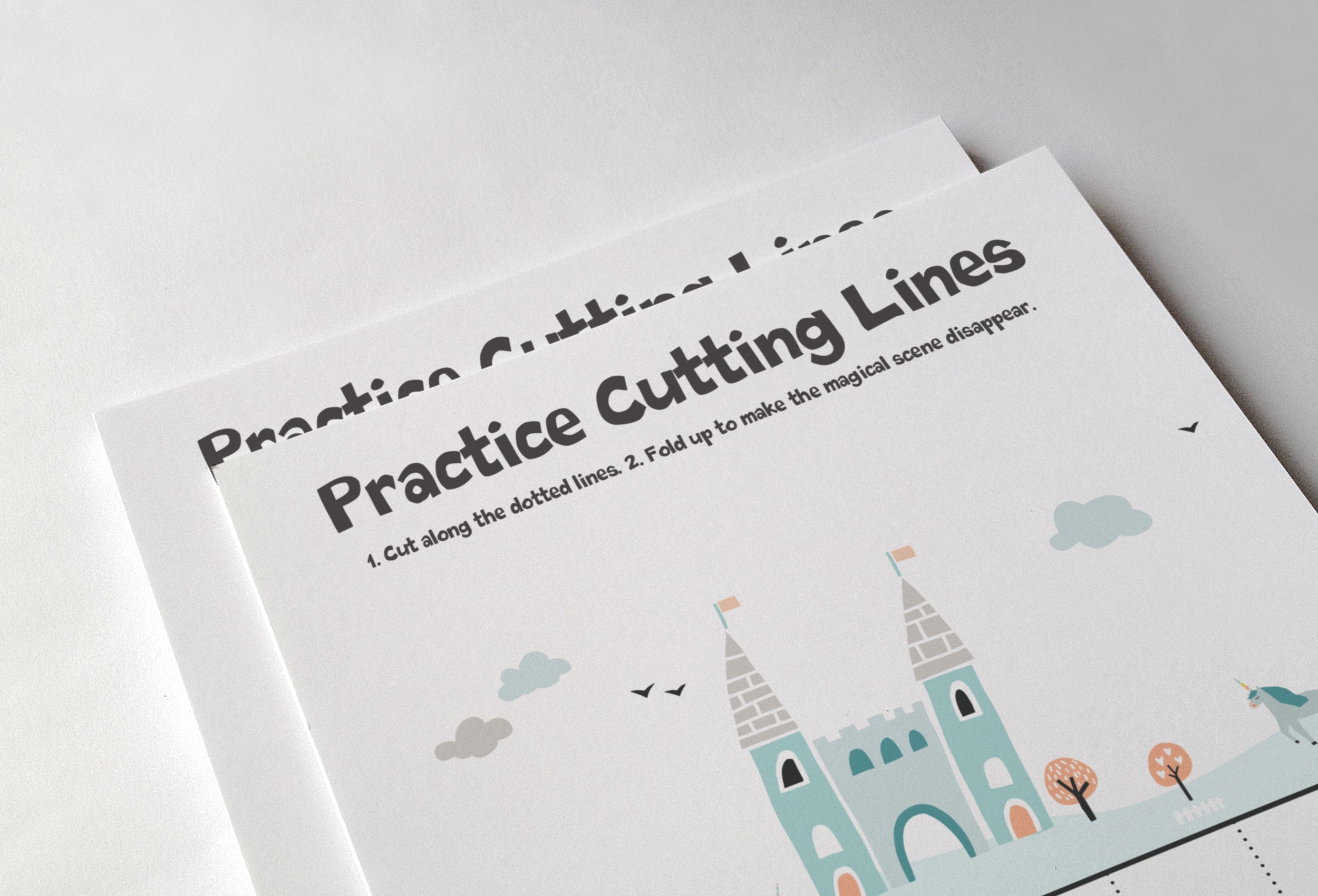 Scissor Practice | Cutting Lines Worksheet | Scissor Skills | Printable ...