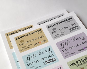 Pretend Checks & Credit Cards | Play Money | Montessori | Waldorf Toys ...