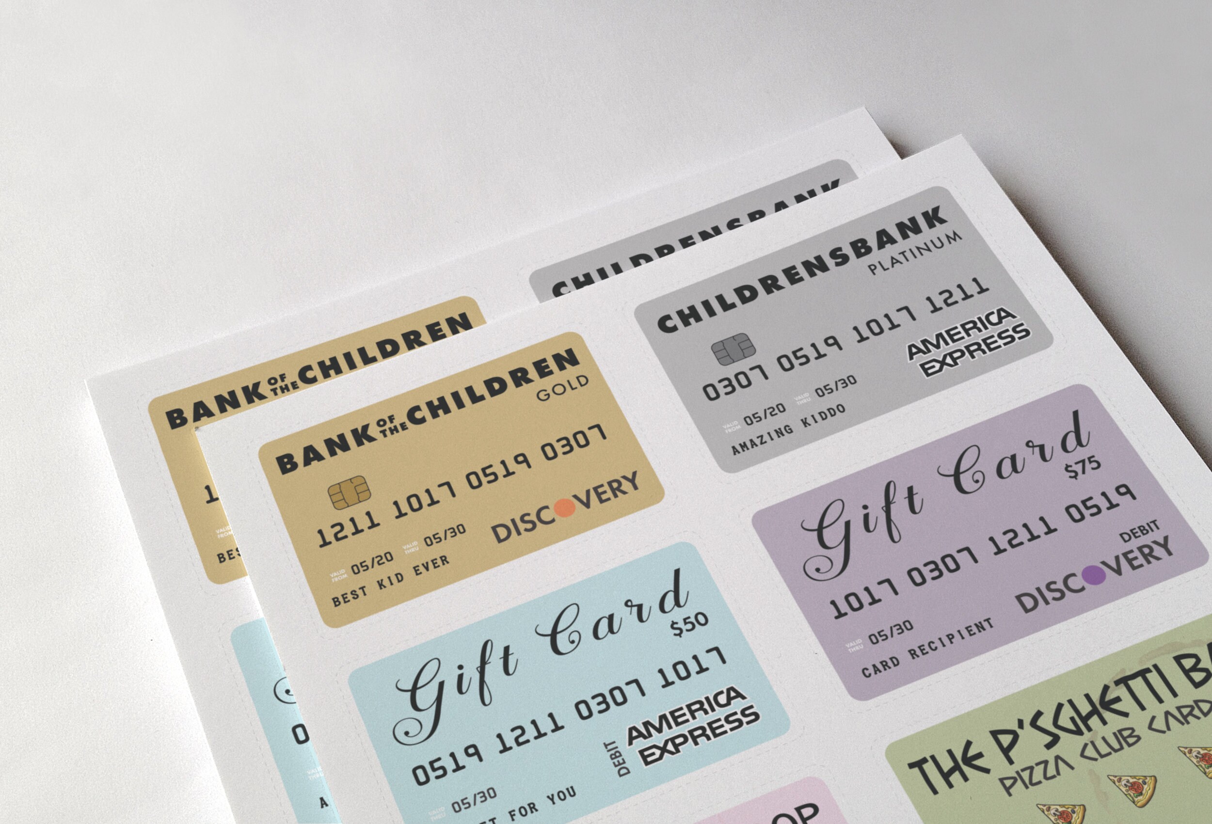 Pretend Checks & Credit Cards | Play Money | Montessori | Waldorf Toys ...