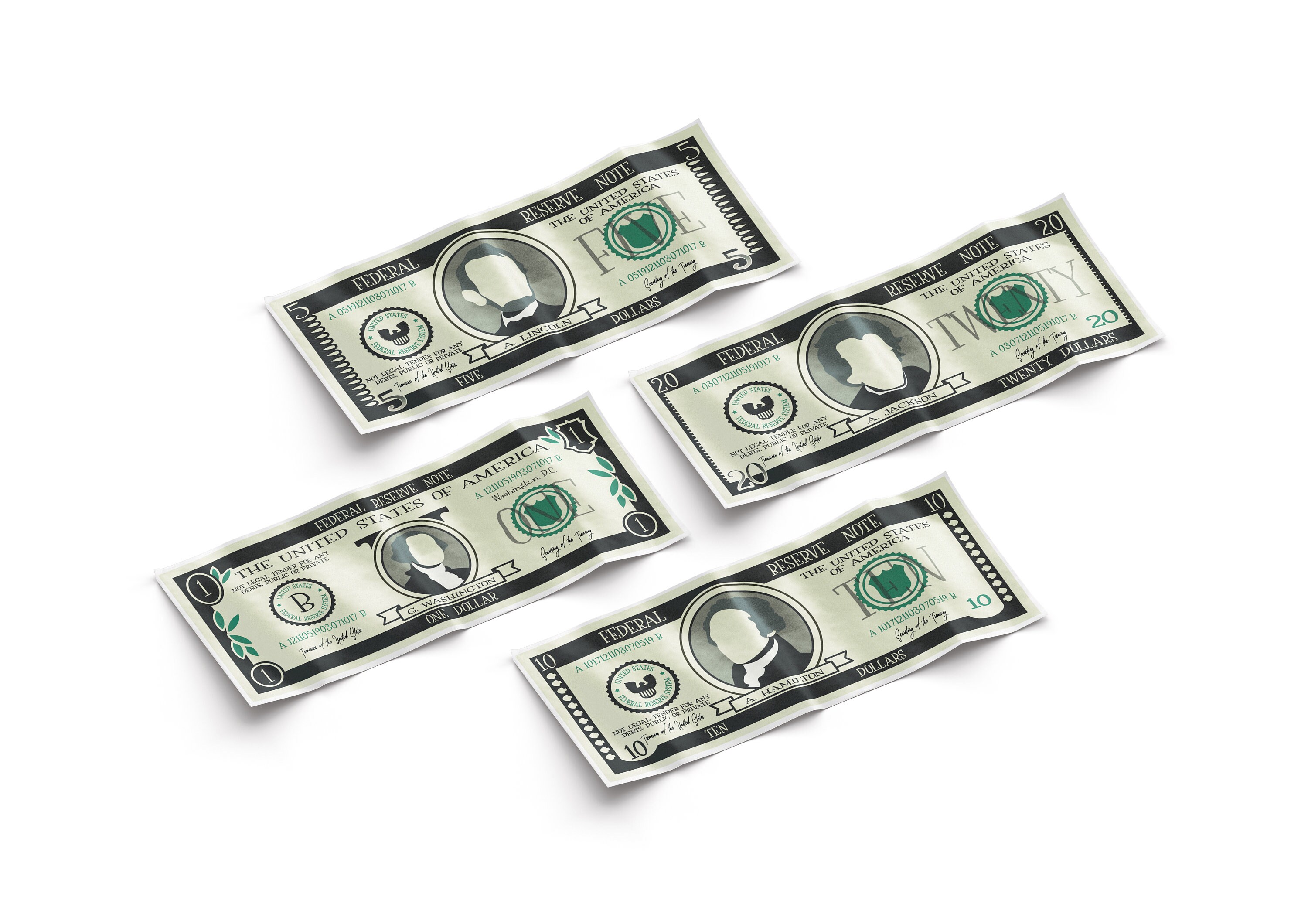 Learning Money Play Money Montessori Waldorf Toys Pretend Shopping ...