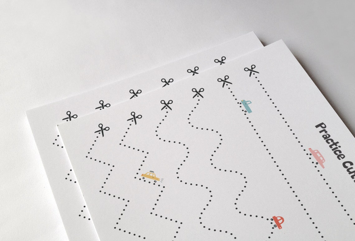 Scissor Practice Cutting Lines Worksheet Scissor Skills Printable ...