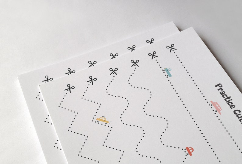 Scissor Practice | Cutting Lines Worksheet | Scissor Skills | Printable ...