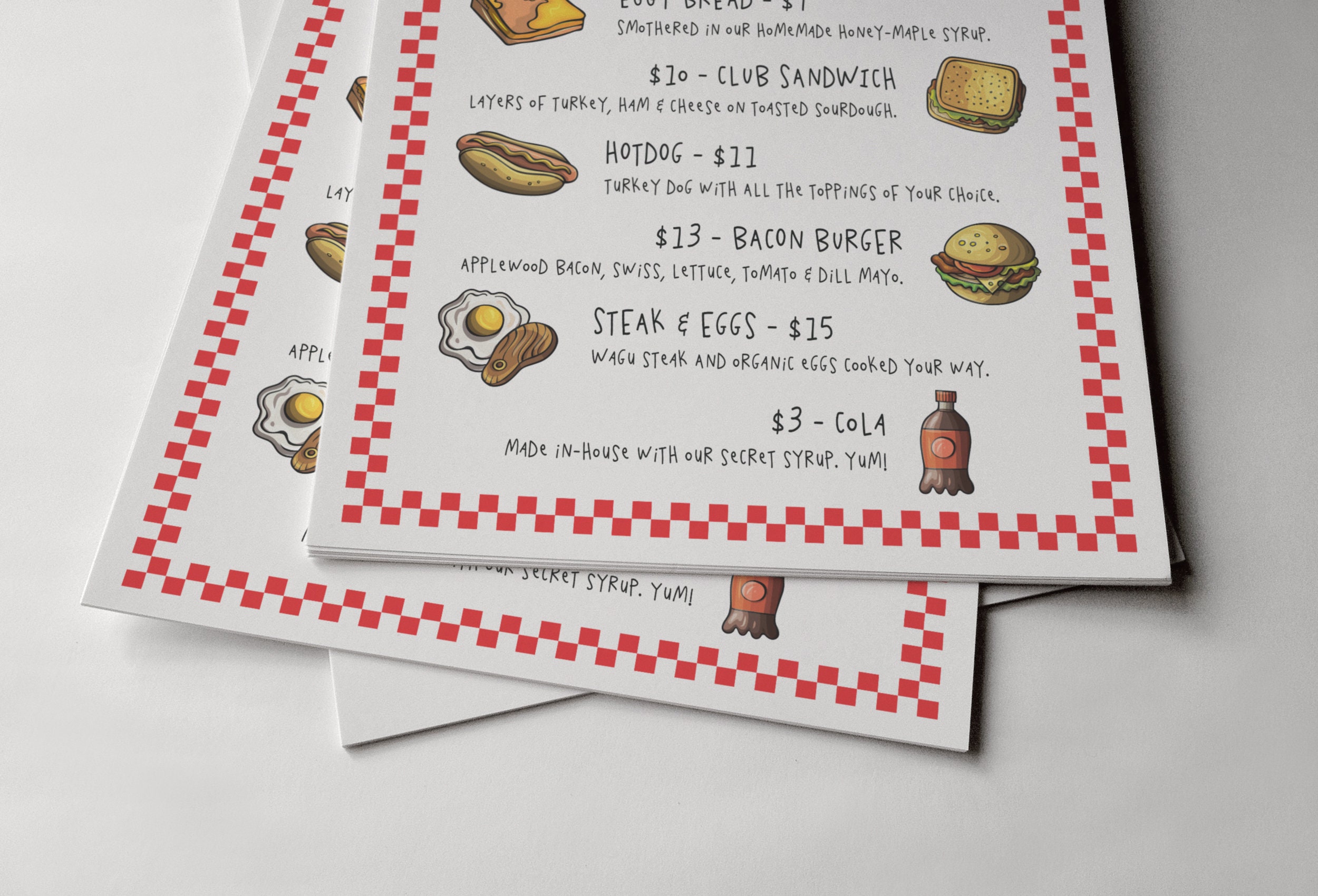 This Pretend Play Restaurant Menu is A Fun Addition to Any Child's ...