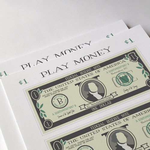 Printable Wallet for Kids Pretend Play Printables Pretend | Etsy