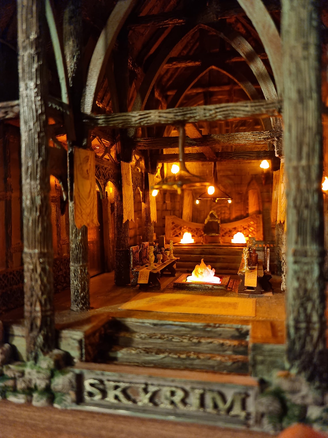 Skyrim Inspired Dragonsreach Book Nook Video Game Diorama - Etsy