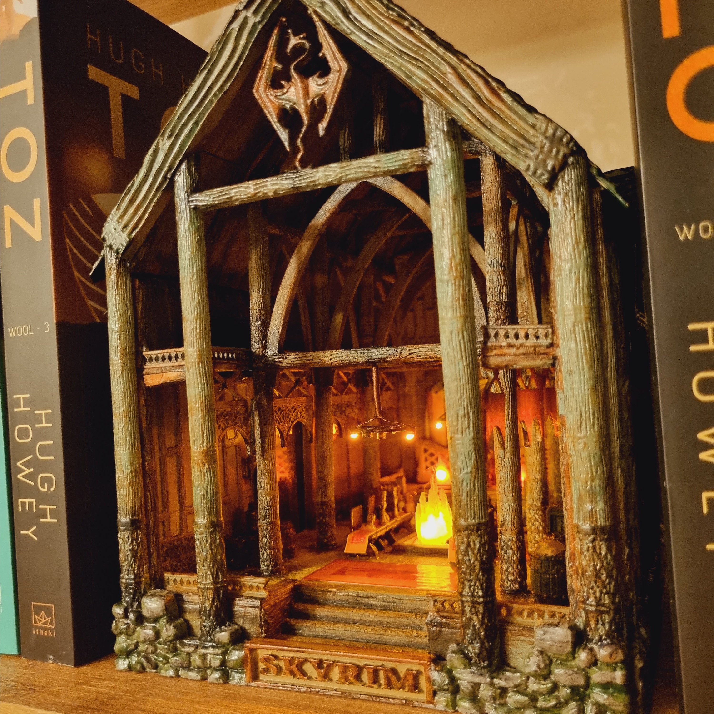 Skyrim Inspired Dragonsreach Book Nook Video Game Diorama - Etsy