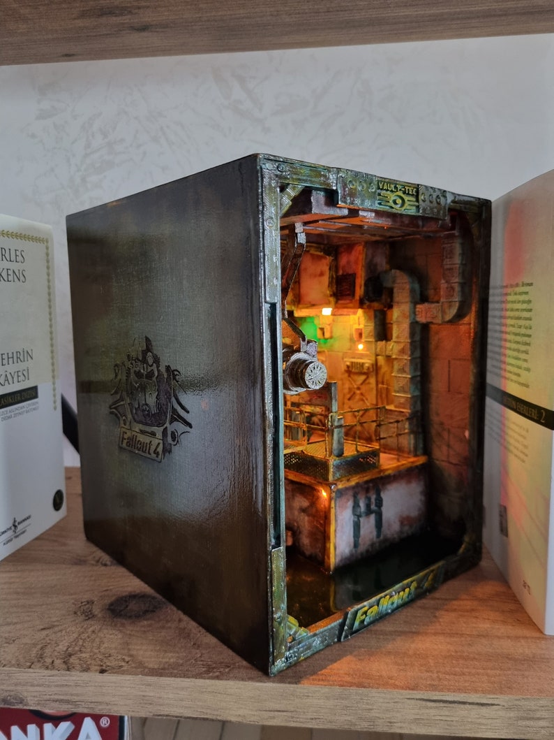 Fallout Inspired Vault-tec Book Nook Video Game Diorama - Etsy