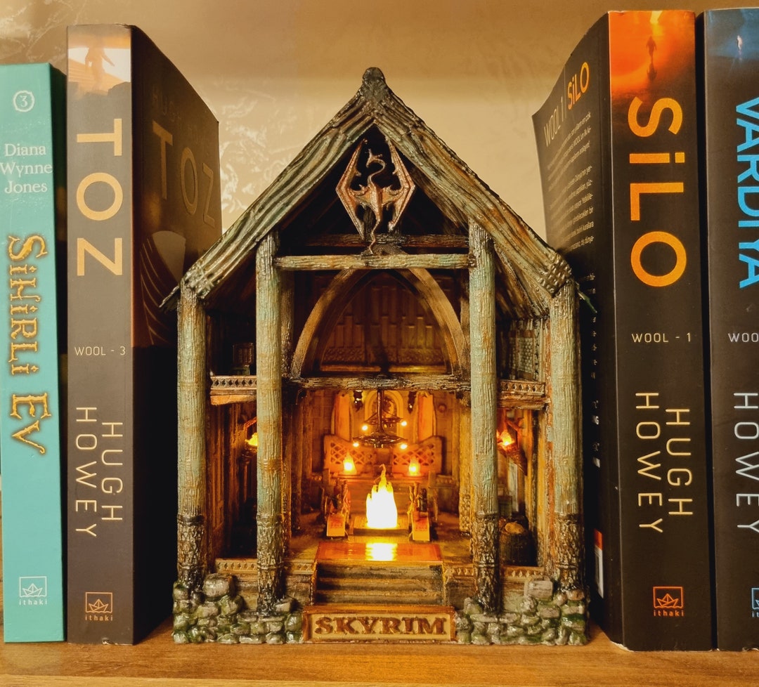 Skyrim Inspired Dragonsreach Book Nook Video Game Diorama - Etsy