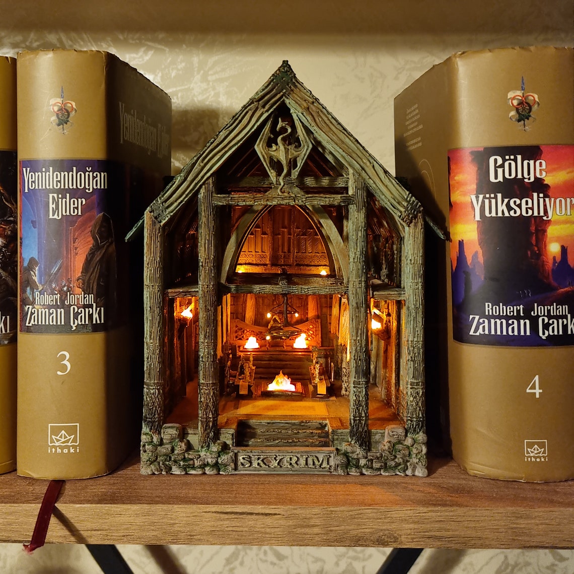 Skyrim Inspired Dragonsreach Book Nook Video Game Diorama - Etsy