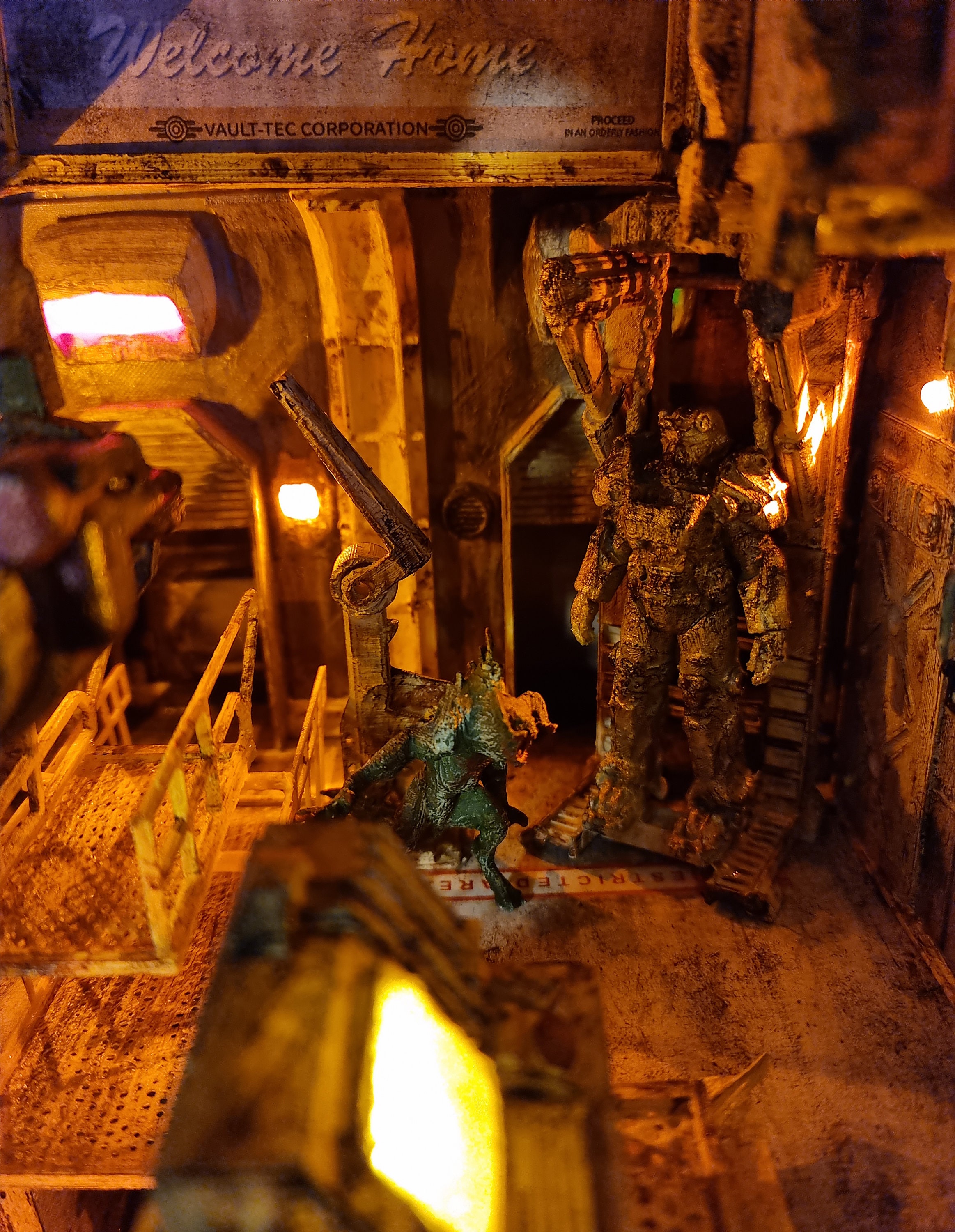 Fallout Inspired Vault-tec Book Nook Video Game Diorama, Book Shelf ...