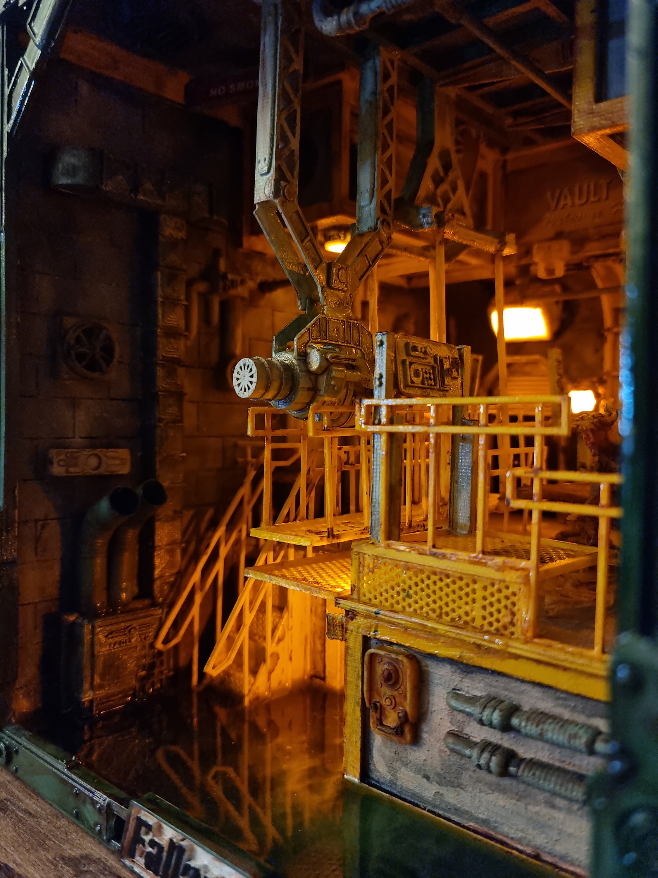 Fallout Inspired Vault-tec Book Nook Video Game Diorama, Book Shelf ...