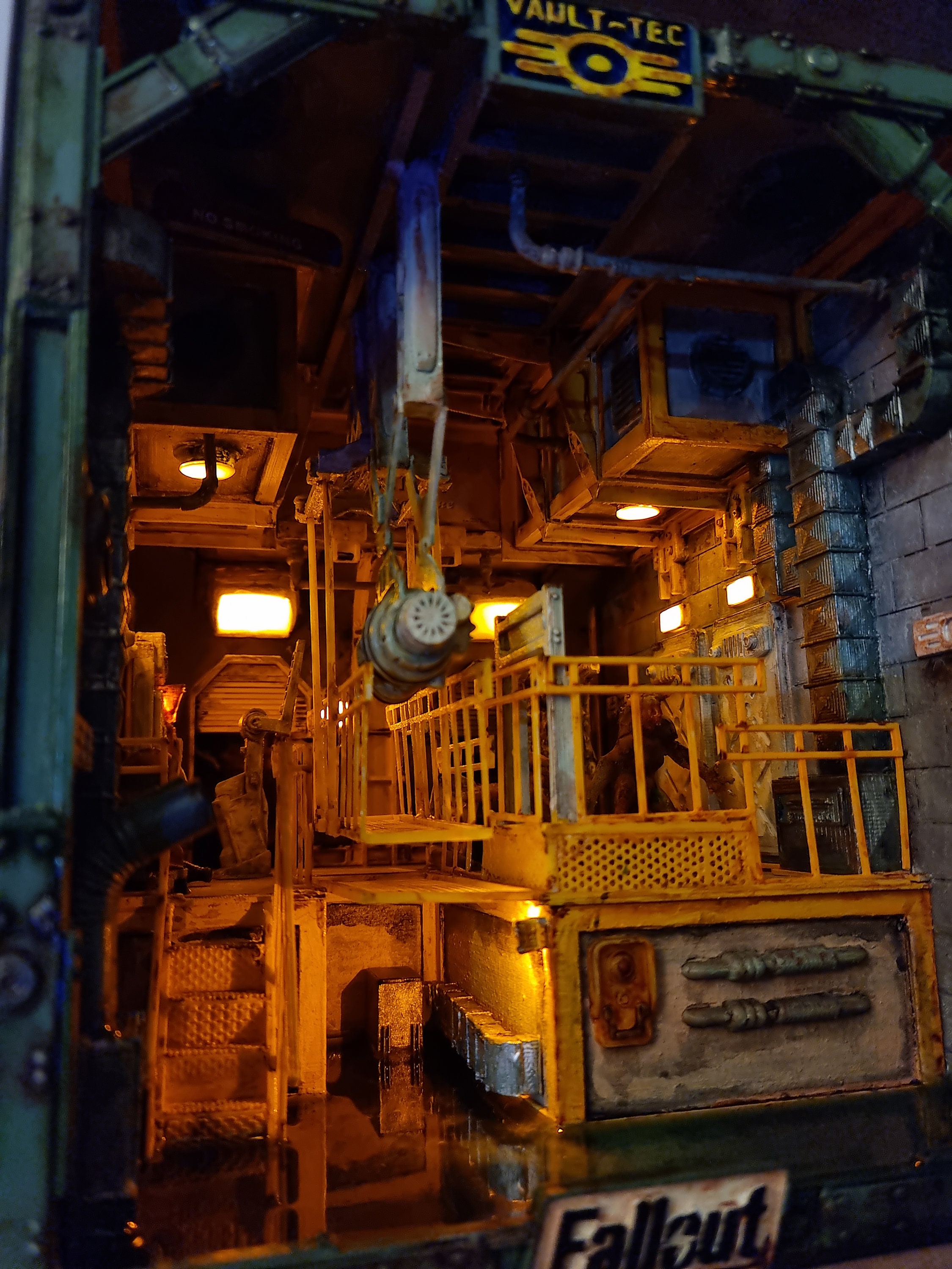 Fallout Inspired Vault-tec Book Nook Video Game Diorama, Book Shelf ...