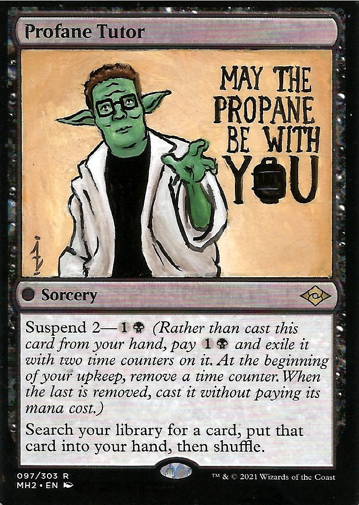 Mtg Altered Art: Profane Tutor Hank Hill - Etsy