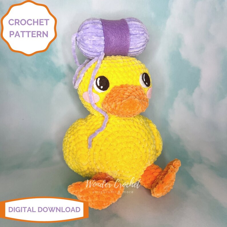 Doris the Duck Crochet PATTERN Amigurumi - Etsy