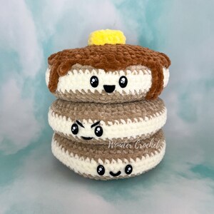 Pancake Stack Plush Crochet PATTERN - Amigurumi - Etsy
