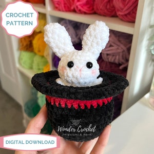 Popping Bunny Crochet PATTERN - Amigurumi - Etsy