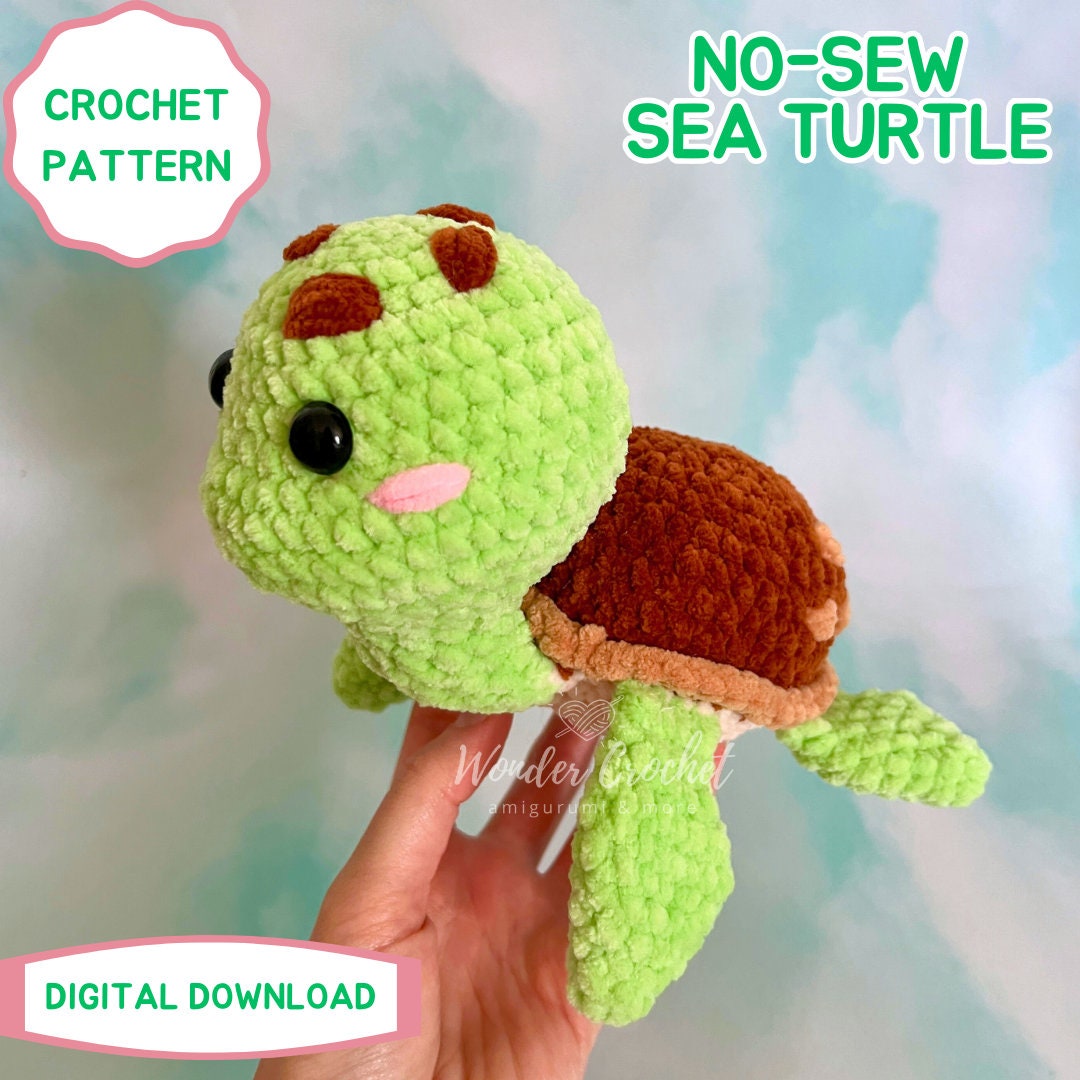 NO-SEW Sea Turtle Plush Crochet PATTERN - Etsy