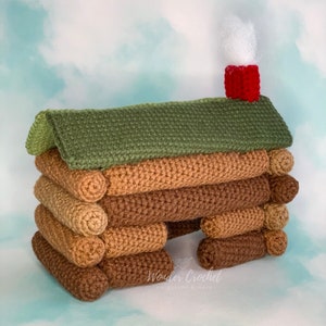 Log Cabin Crochet Pattern - Amigurumi House - Etsy