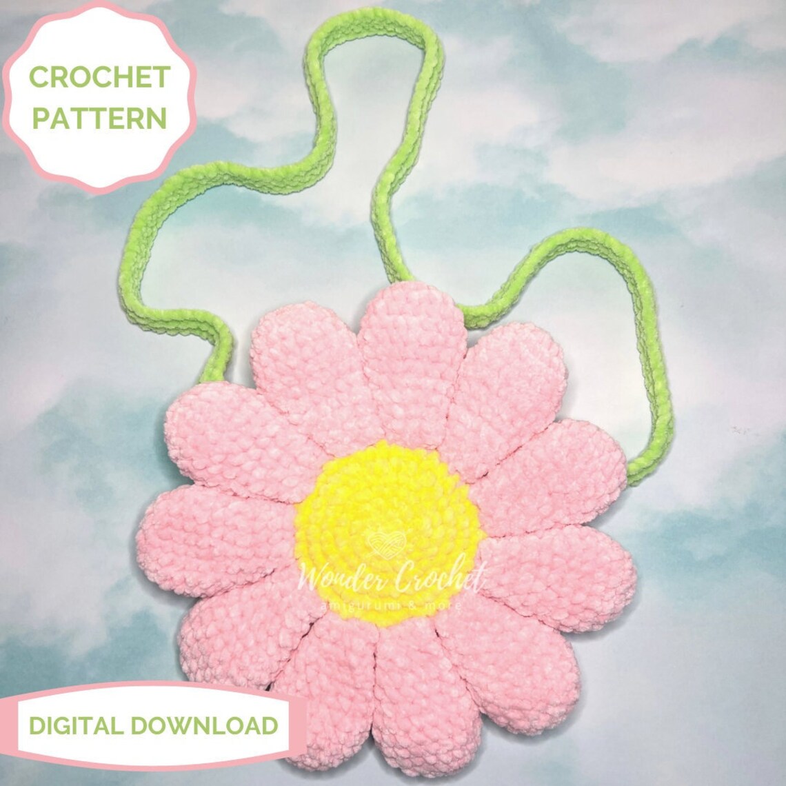 Daisy Crossbody Bag CROCHET PATTERN - Etsy