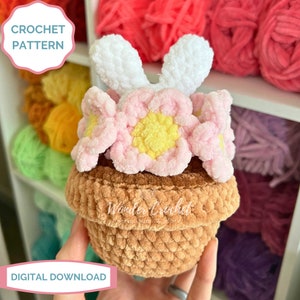 Popping Bunny Crochet PATTERN - Amigurumi - Etsy