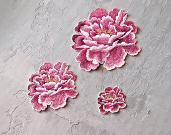 Peony Embroidery | Etsy