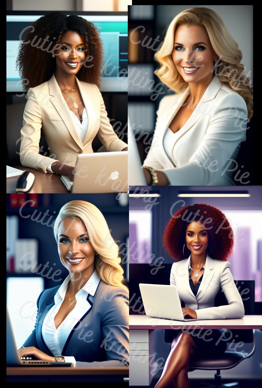 4 Stock Photo's Office Ladies Working Women Boss Ladies - Etsy