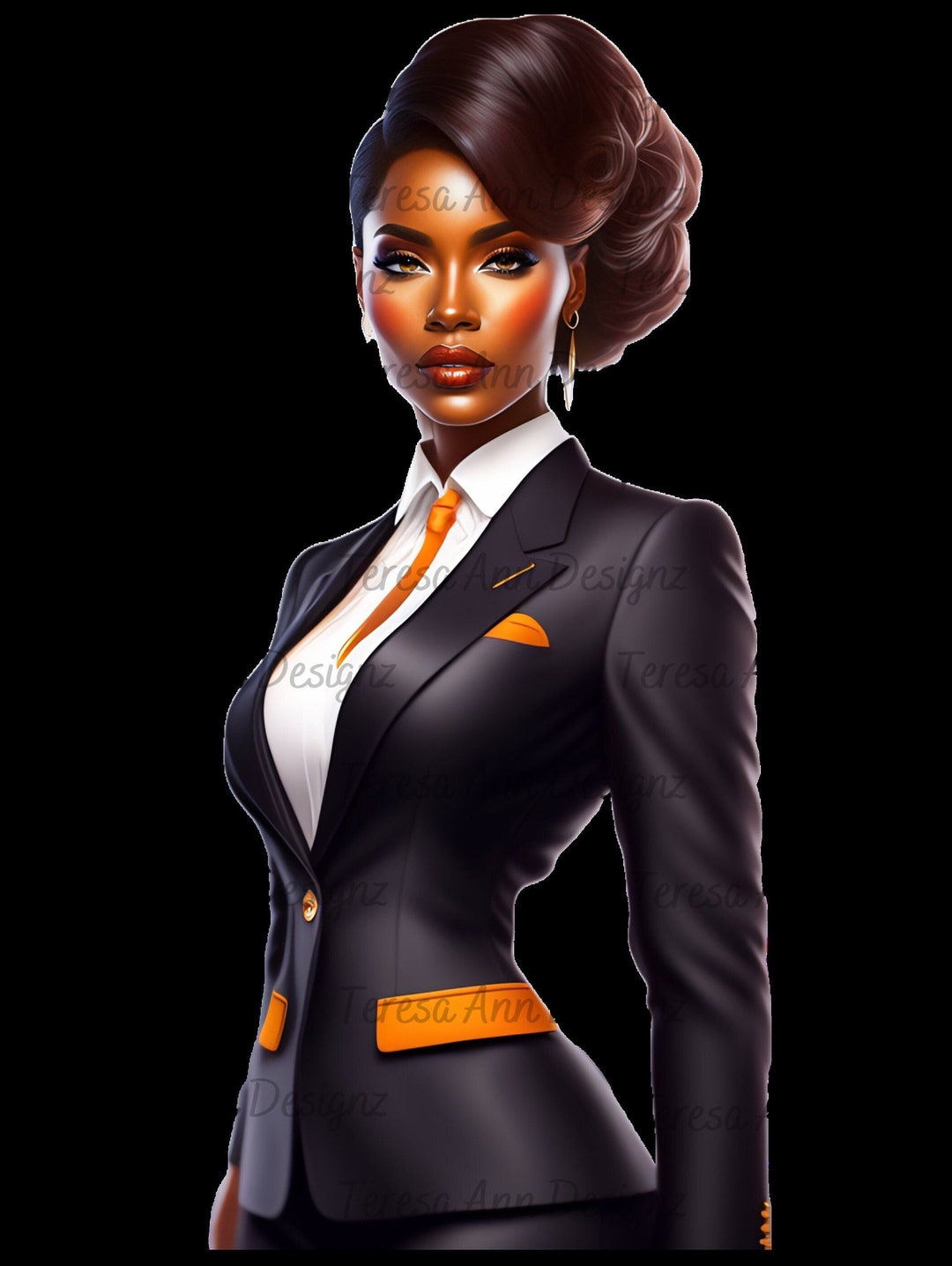 Woman Boss Lady Business Suit PNG Transparent - Etsy