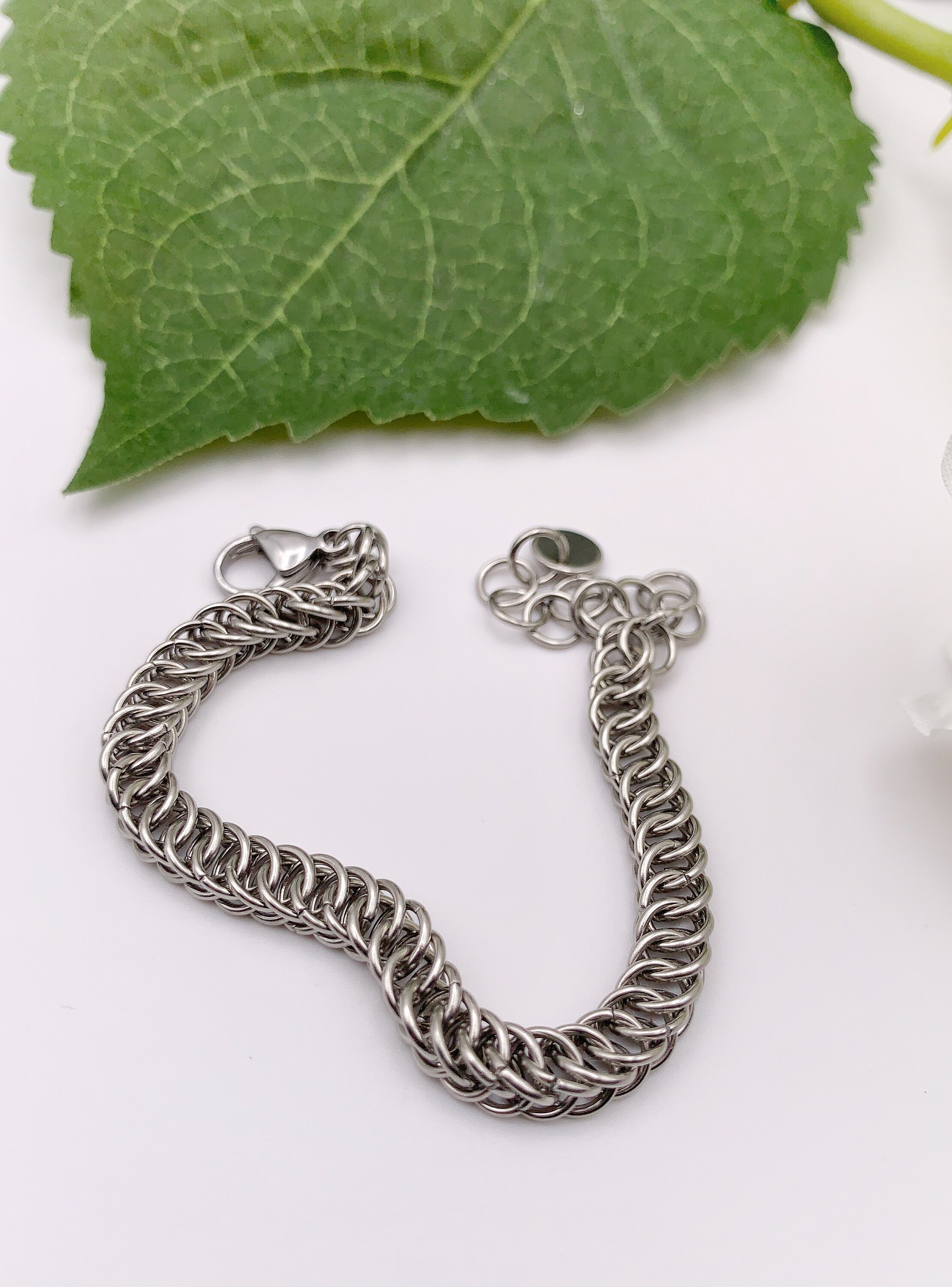 Stainless Steel Half Persian Chainmail Bracelet - Etsy