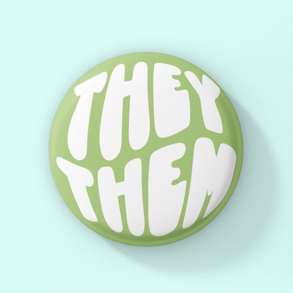 They Them Button - Etsy