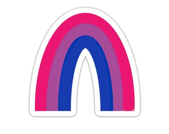 Bisexual Pride Sticker Bisexual Sticker Bisexual Flag | Etsy