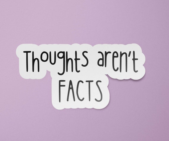 Thoughts Aren't Facts Sticker Mental Health Awareness - Etsy