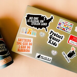 No One is Illegal on Stolen Land Sticker | Racism Sticker | Land Back ...