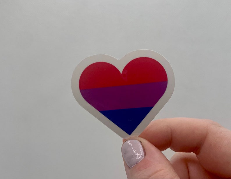 Bisexual Pride Sticker Bisexual Sticker Bisexual Flag | Etsy