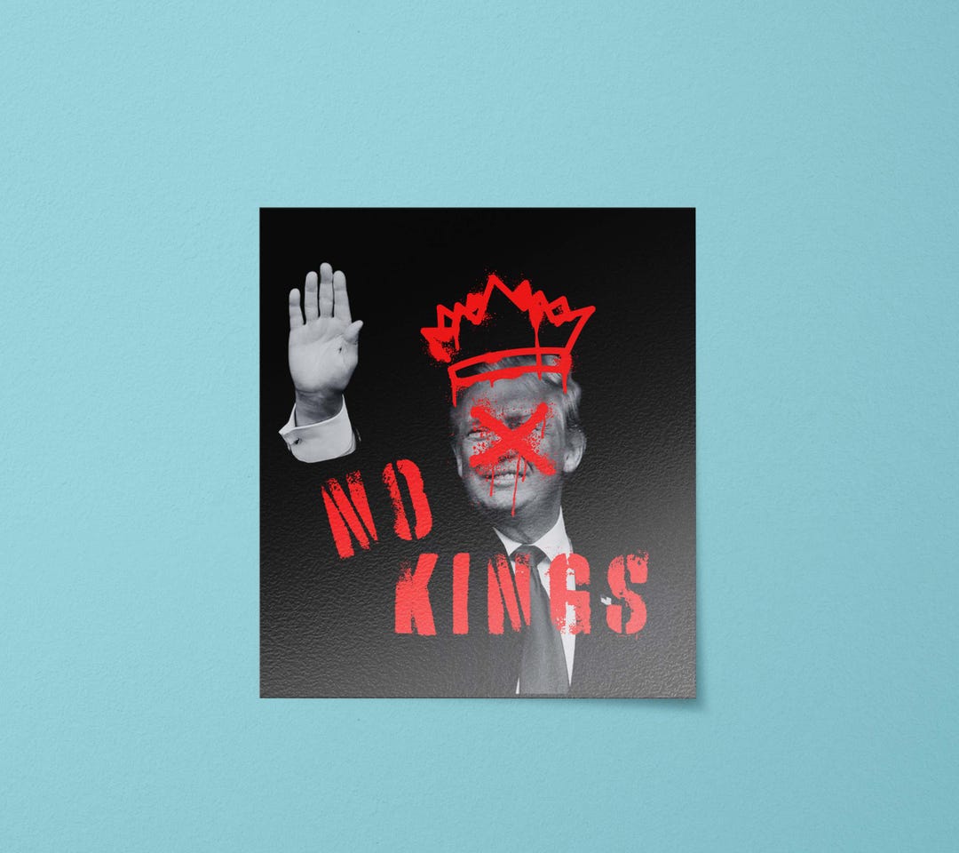 No Kings Decal Pack | Fuck Trump Bumper Sticker | Elon Musk Stickers ...