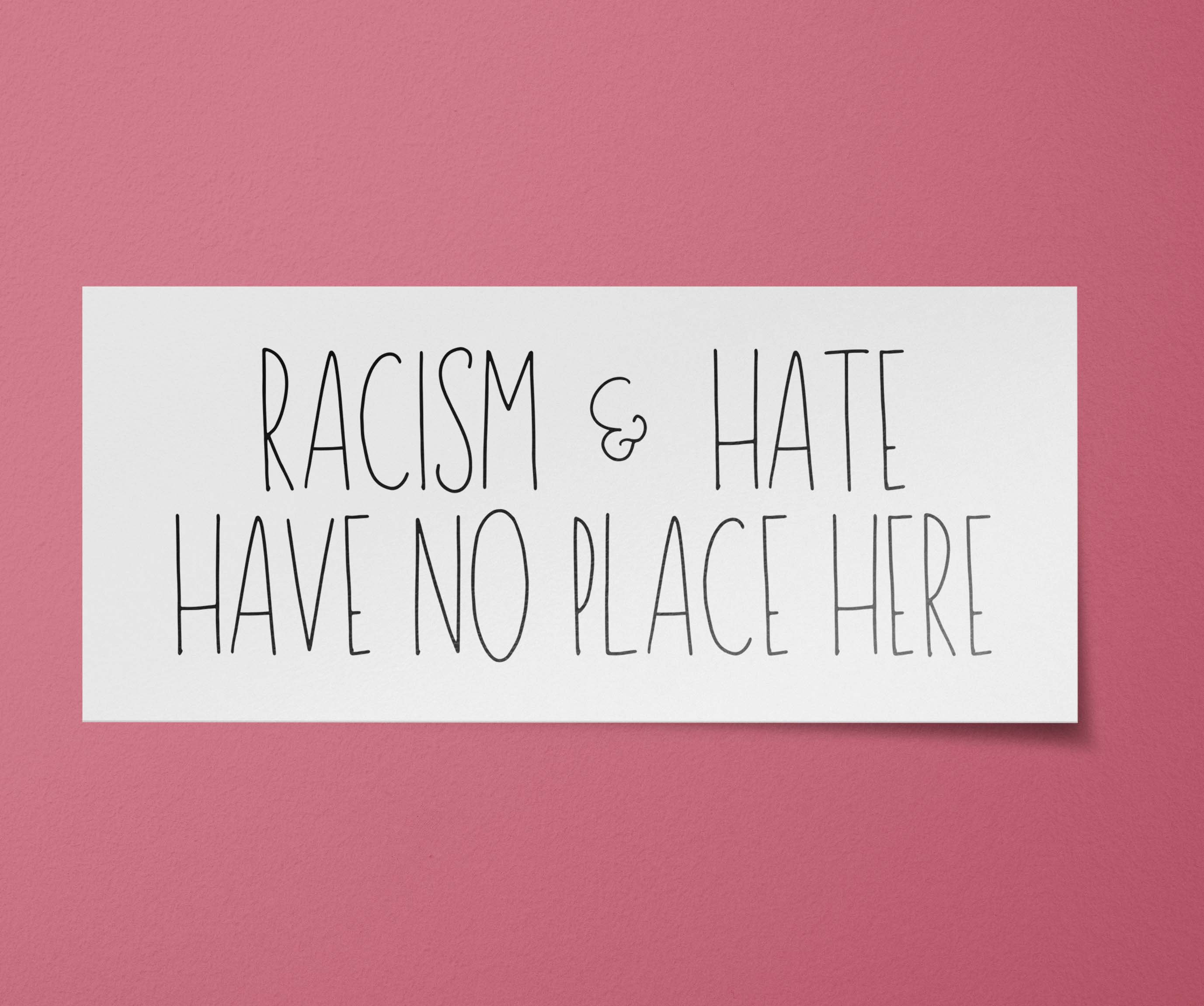 Anti Racist Stickers Racism Sticker Feminist Sticker - Etsy