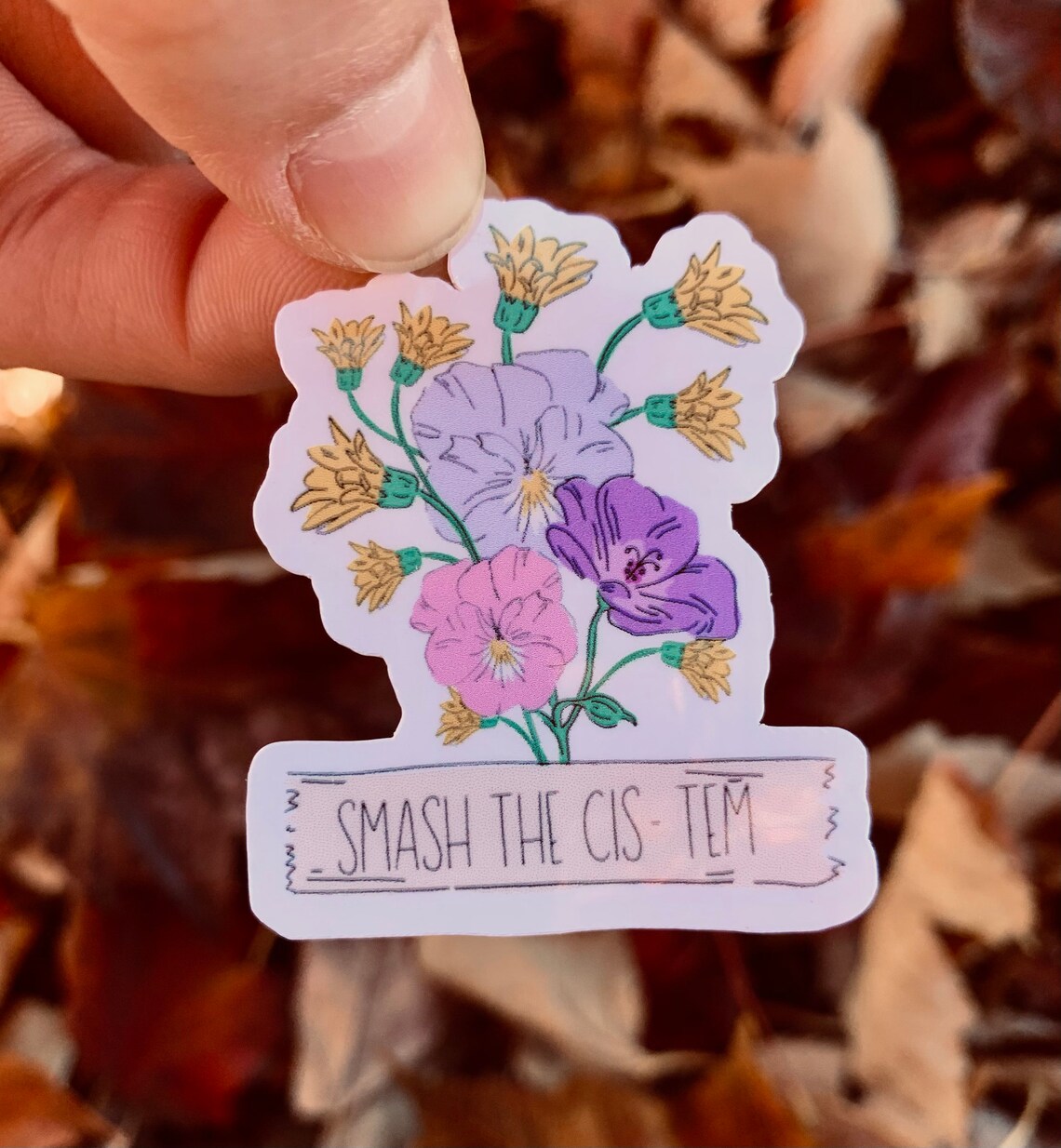 Smash the Cis-tem Sticker LGBTQ Sticker BLM Latinx | Etsy