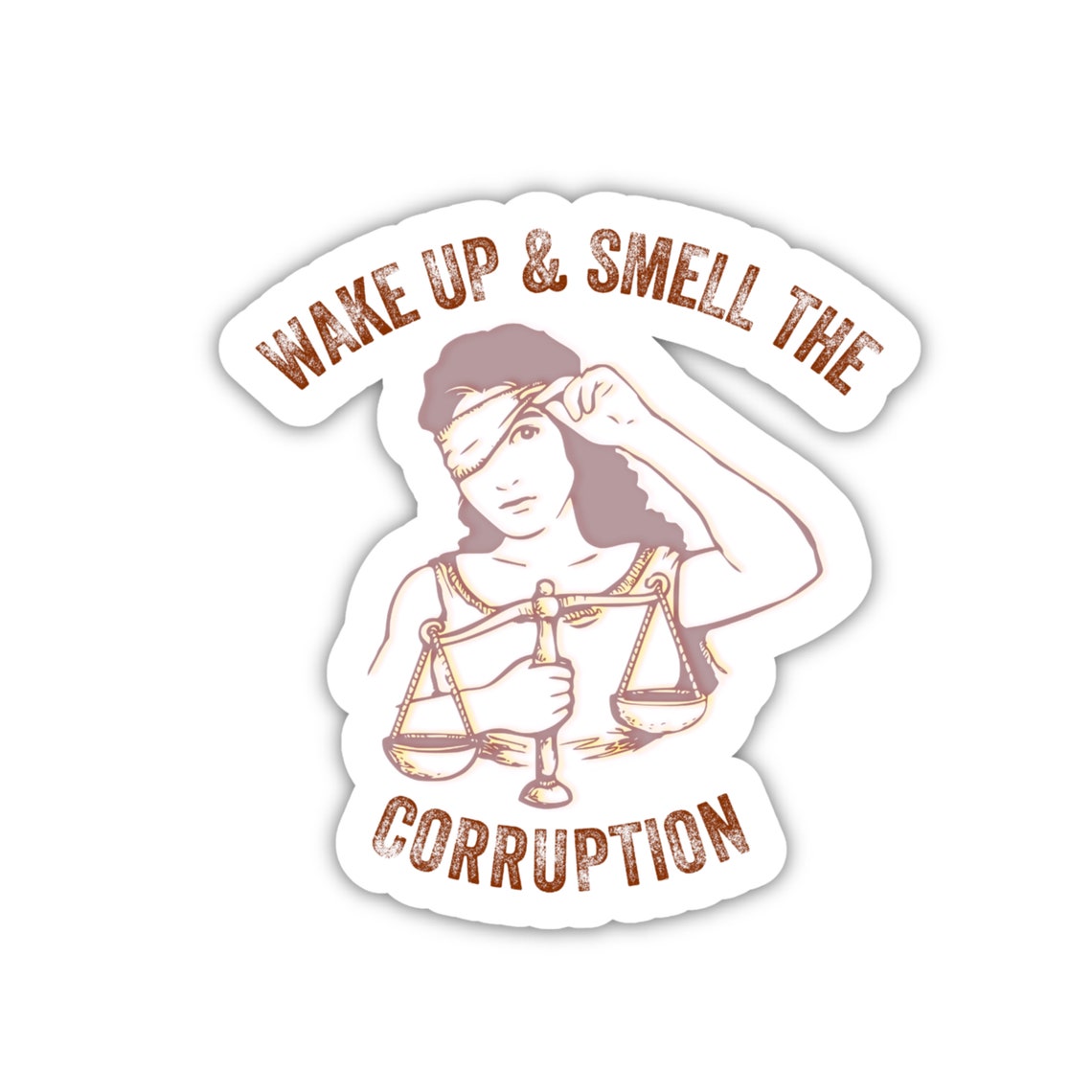 Wake up & Smell the Corruption Sticker Leftist Stickers | Etsy