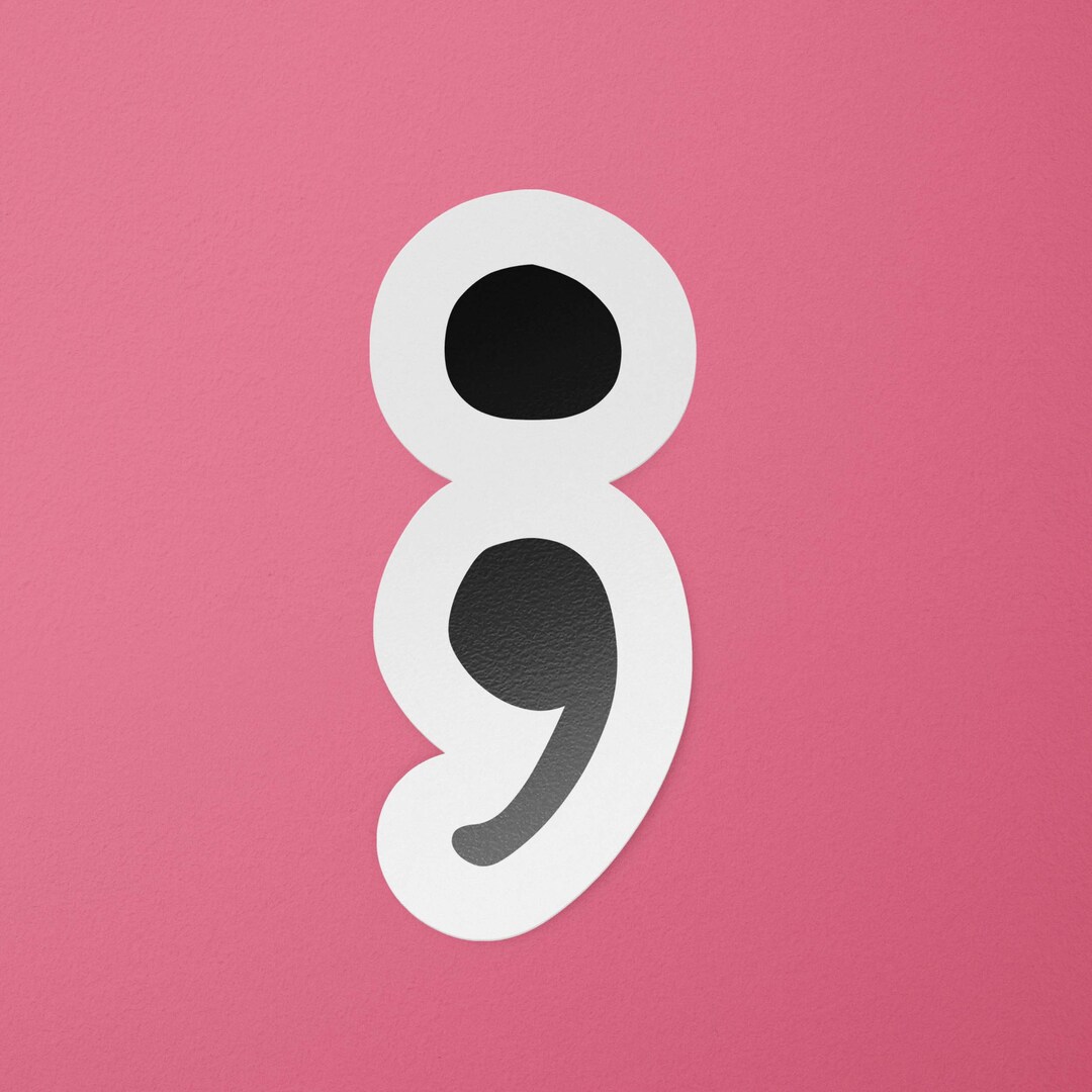 Semicolon Sticker | Mental Health Stickers | Suicide Awareness Stickers ...