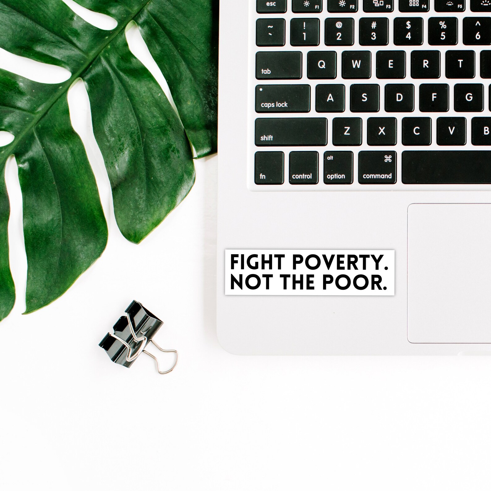Inequality Stickers Fight Poverty Not the Poor Sticker - Etsy