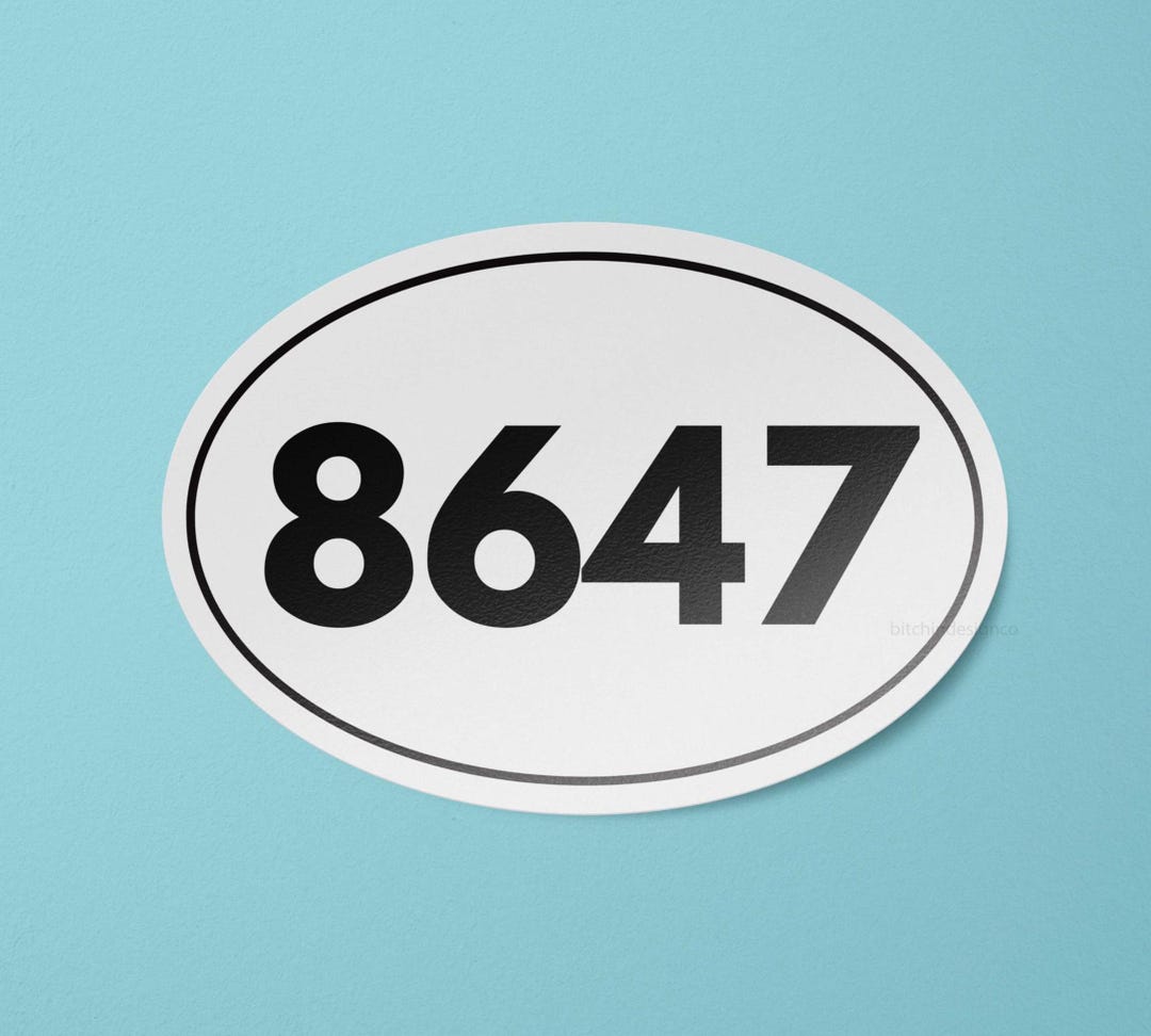 8647 Trump Decal Pack | FDT Bumper Sticker | Anti Trump Decal - Etsy