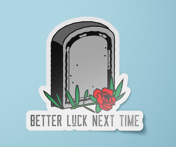 Better Luck Next Time Vintage Tattoo Waterproof Sticker - Etsy Australia