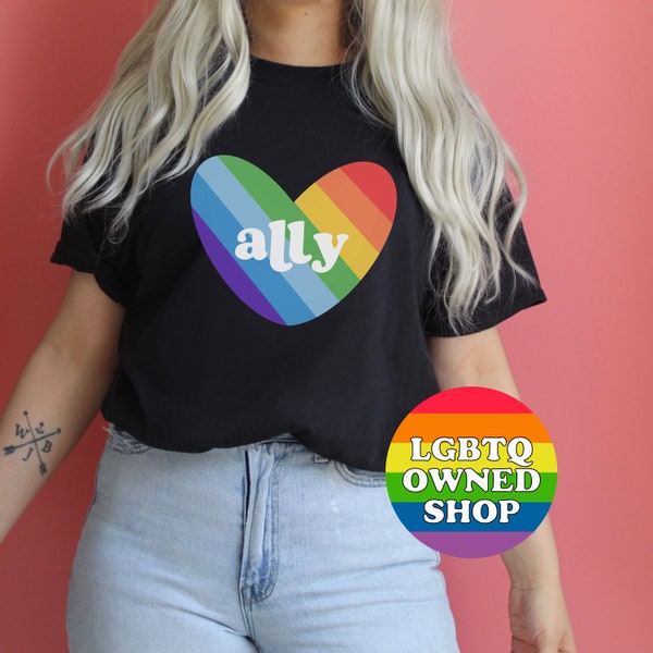 Lgbt Ally Tshirt - Etsy