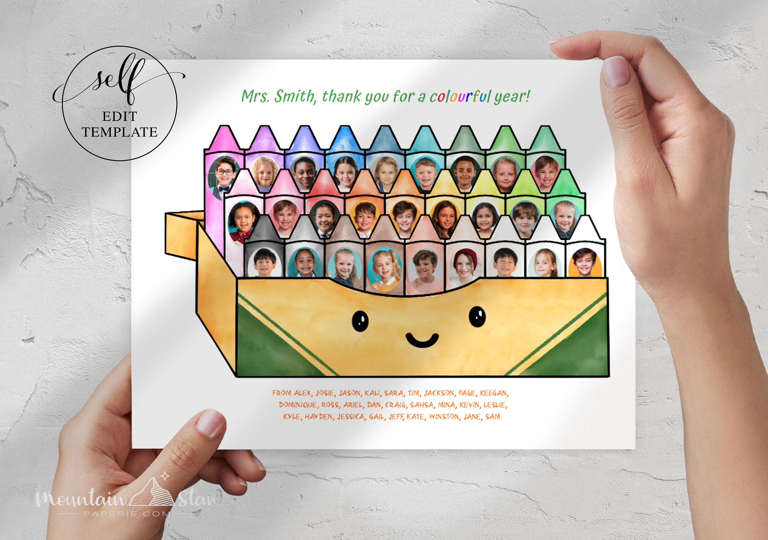 Teacher Gift, Thank You Photocard From Class ~ Photos (39, 30, 27, 24 ...
