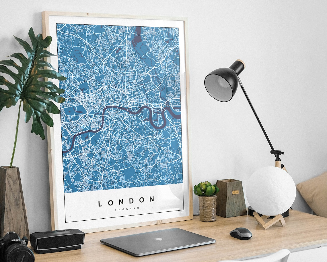 Custom City Maps SET 04 Art Custom City Prints Office - Etsy