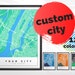 Custom City Map Art Custom City Prints Office Decor Map - Etsy