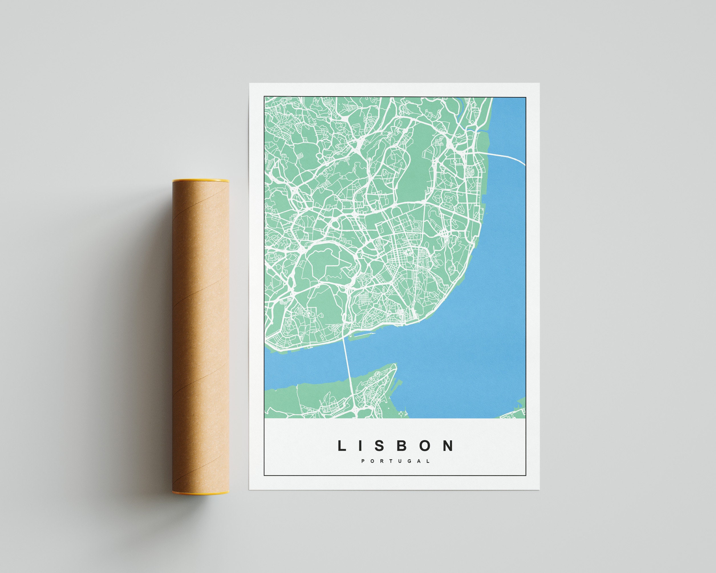 Custom City Map Art - Custom City Prints - Office Decor - Map Poster ...