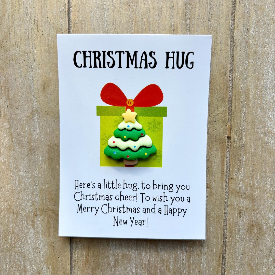 Christmas Hug, Pocket Hug, Apprecation Gift, Cheer up Gift, Friendship ...
