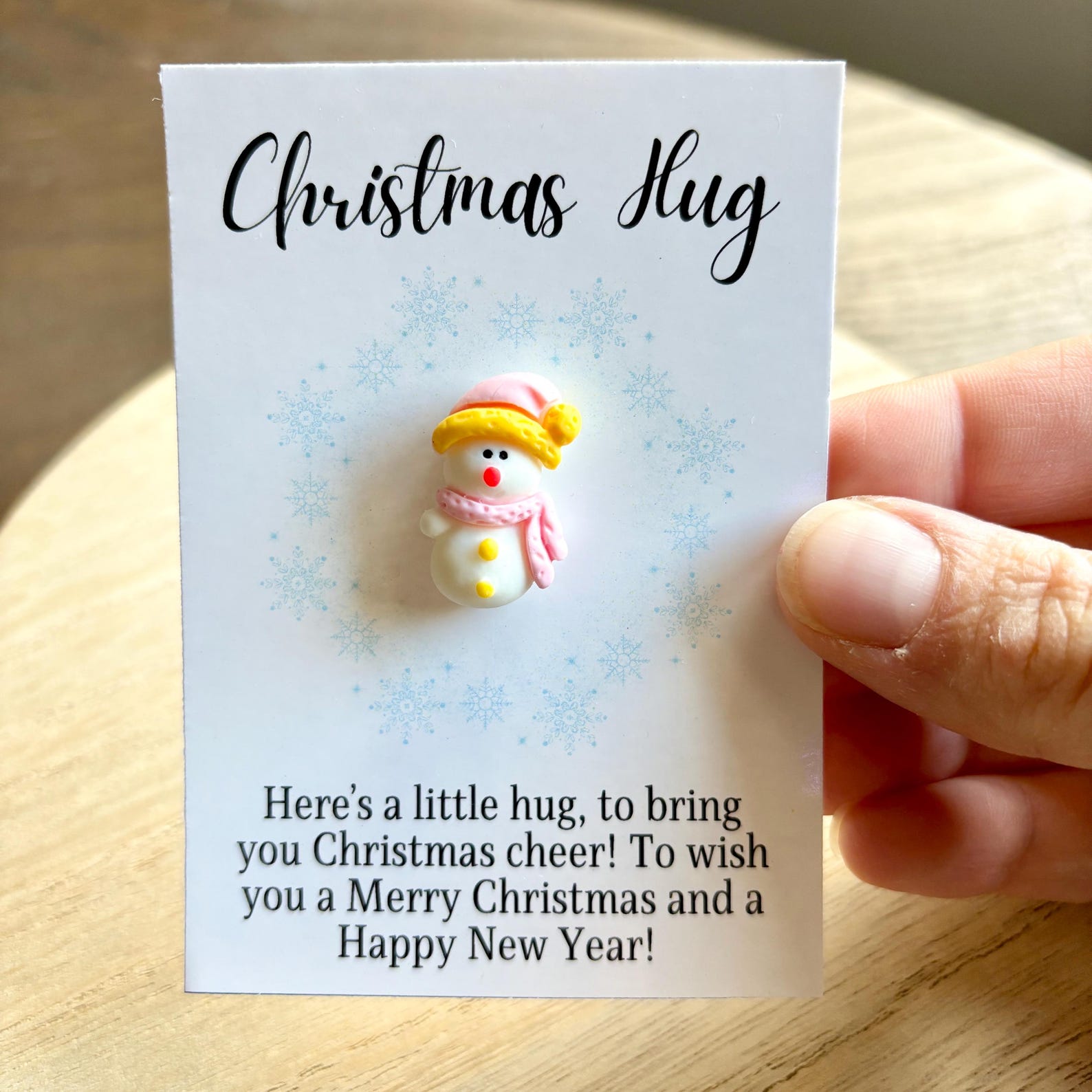 Christmas Hug, Pocket Hug, Apprecation Gift, Cheer up Gift, Friendship ...